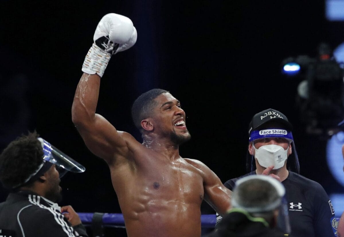 British-Nigerian boxer, Anthony Joshua, has won in just over 12 rounds ...