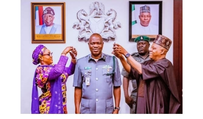 VP Shettima Decorates New Customs Boss - Megastar Magazine