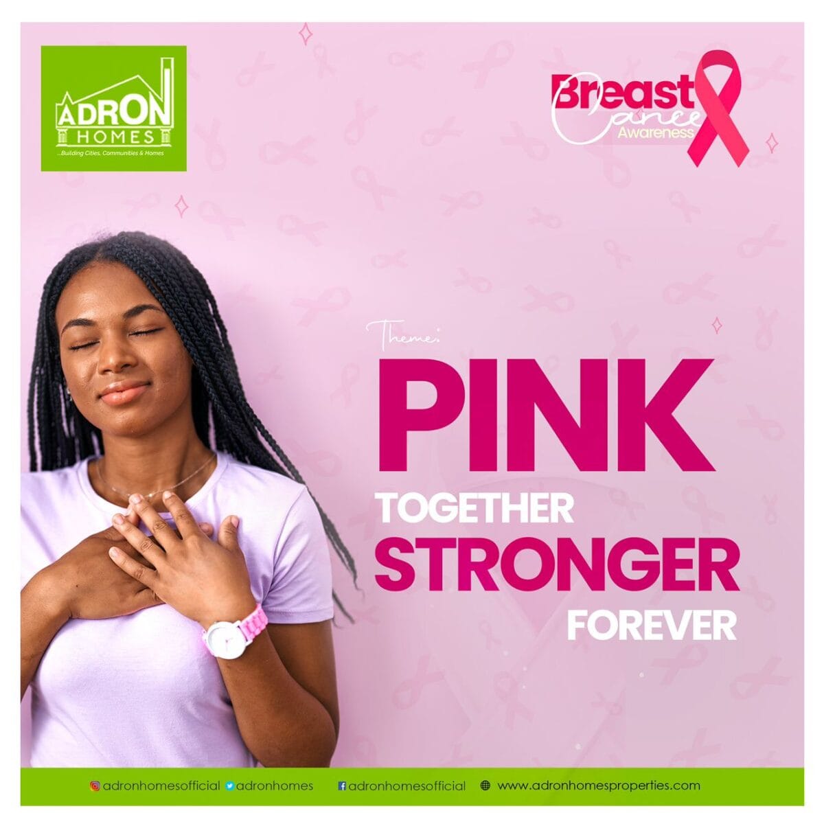 Adron Homes Raises Breast Cancer Awareness Among Women, Screen Staff ...