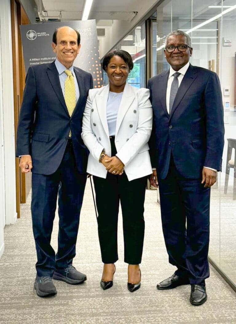 UNGA: Aliko Dangote, Milken meet at an invest Africa event in New York ...
