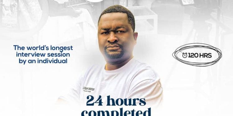 Guinness World Record: Kabiru Balogun Charges At Breaking-news For Longest Interview Marathon ...