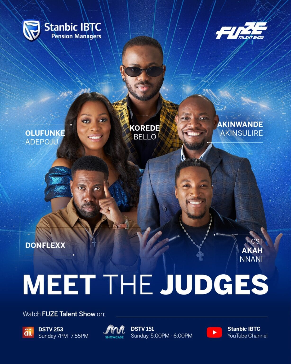 Stanbic IBTC Pension Managers commences FUZE 3.0 Talent Show, reveals judges - Megastar Magazine