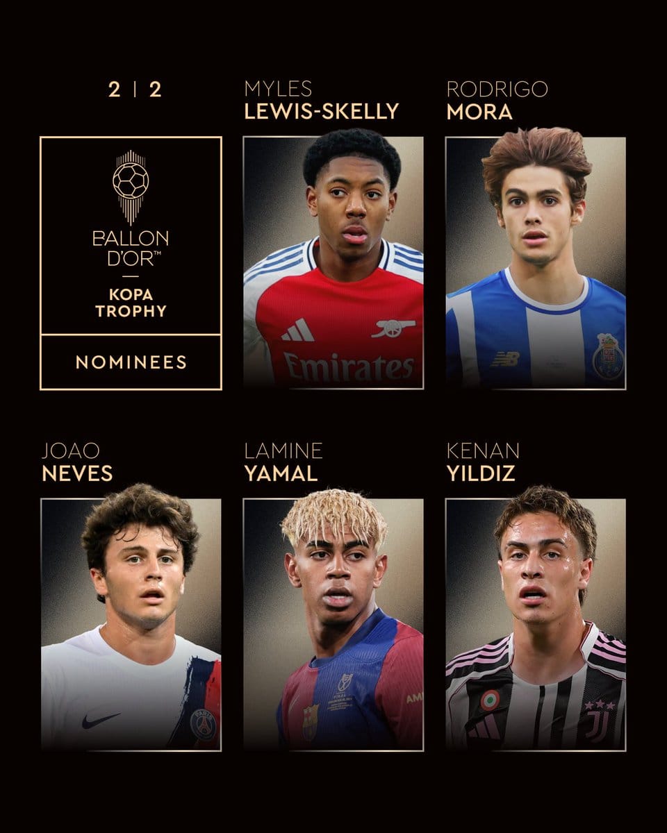 Kopa Trophy: Ballon d’Or unveils 2025 nominees | Megastar Magazine → ...